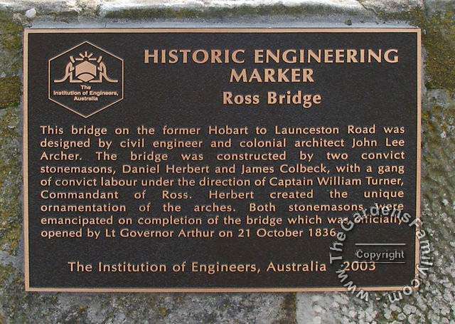 Bridge Plaque